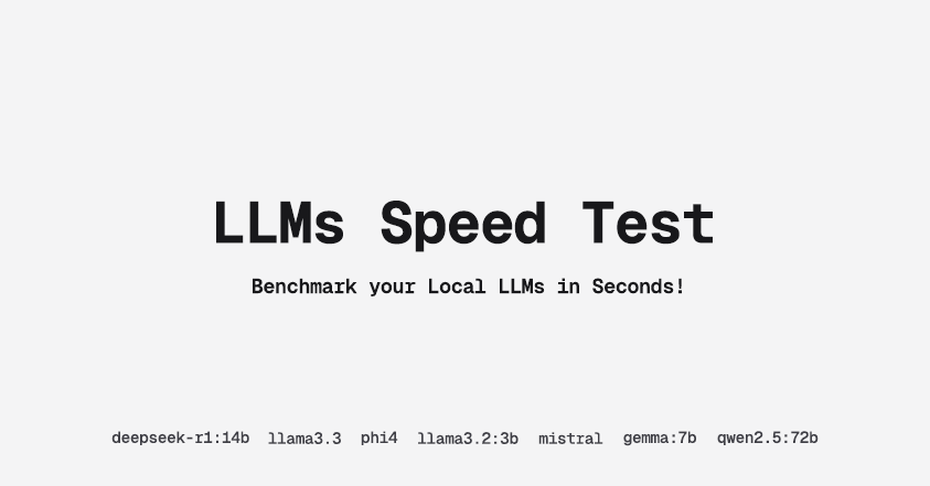 Snappy - LLMs Speed Test